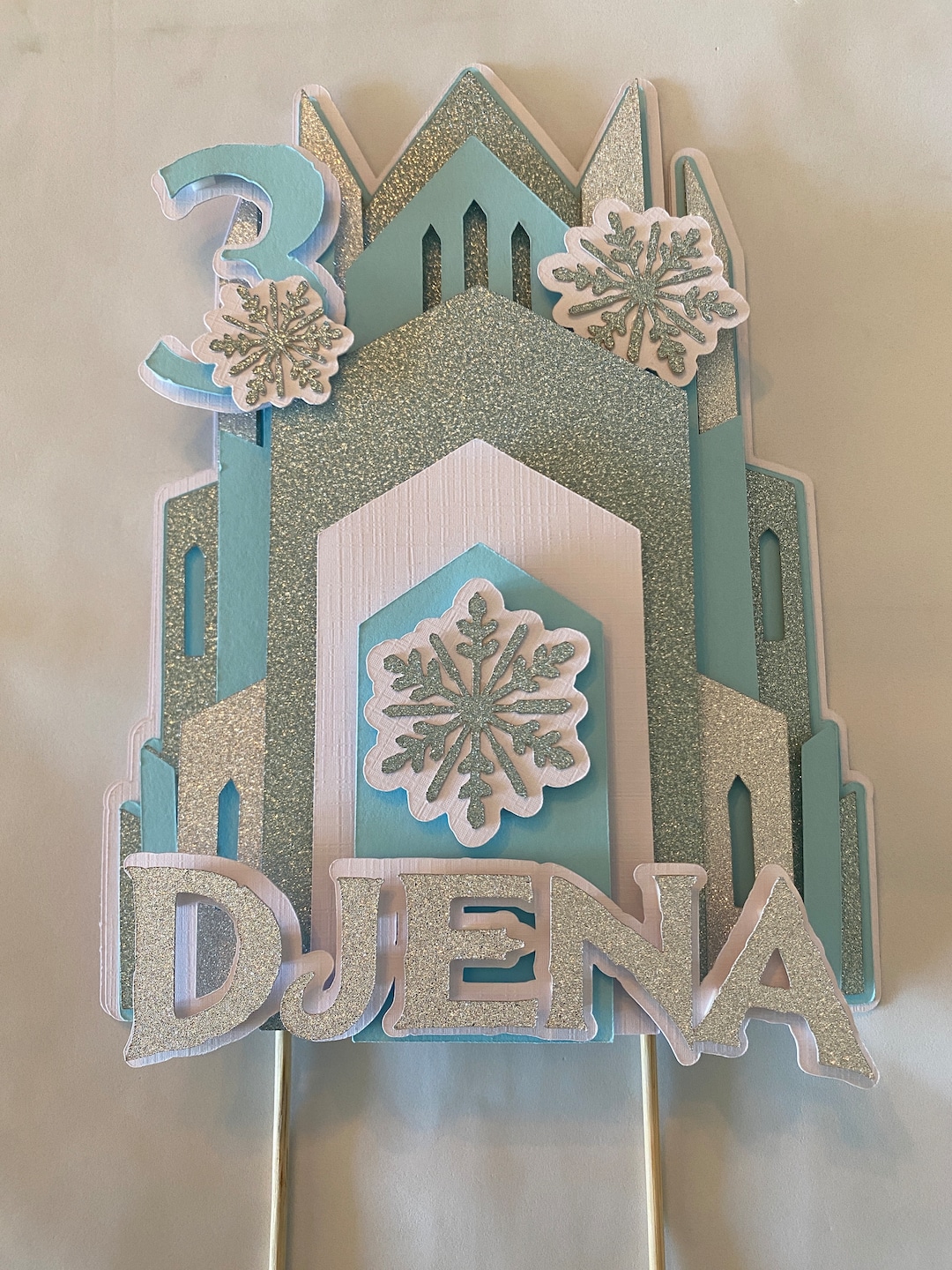 Frozen Ice Castle Cake Topper / Frozen Cake Decoration - Etsy