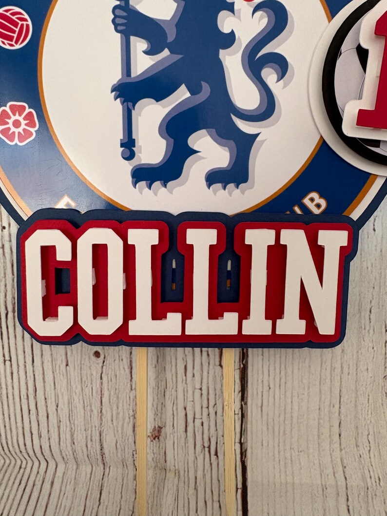 Topper Cake FCB Football Club Chelsea / Chelsea Football Cake ...