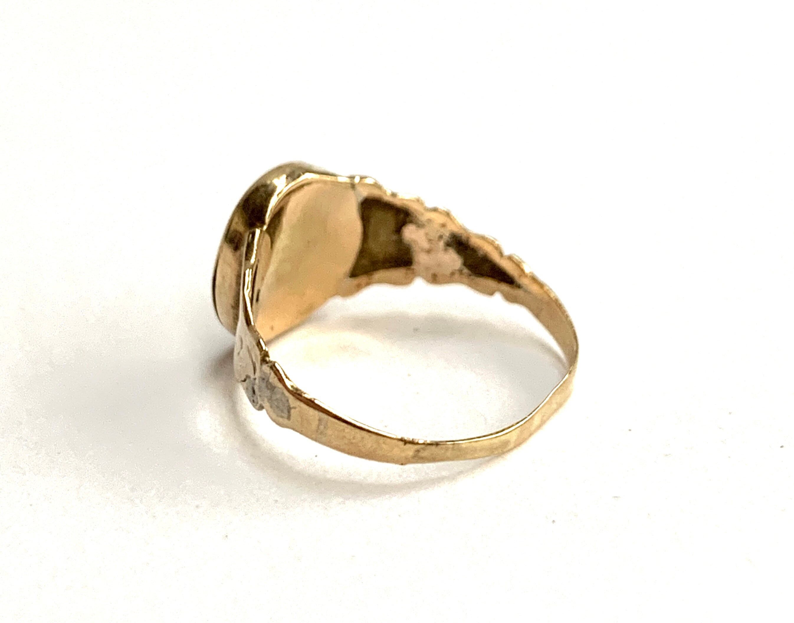 Rare Antique Victorian Gold Engraved Poison Ring - Etsy