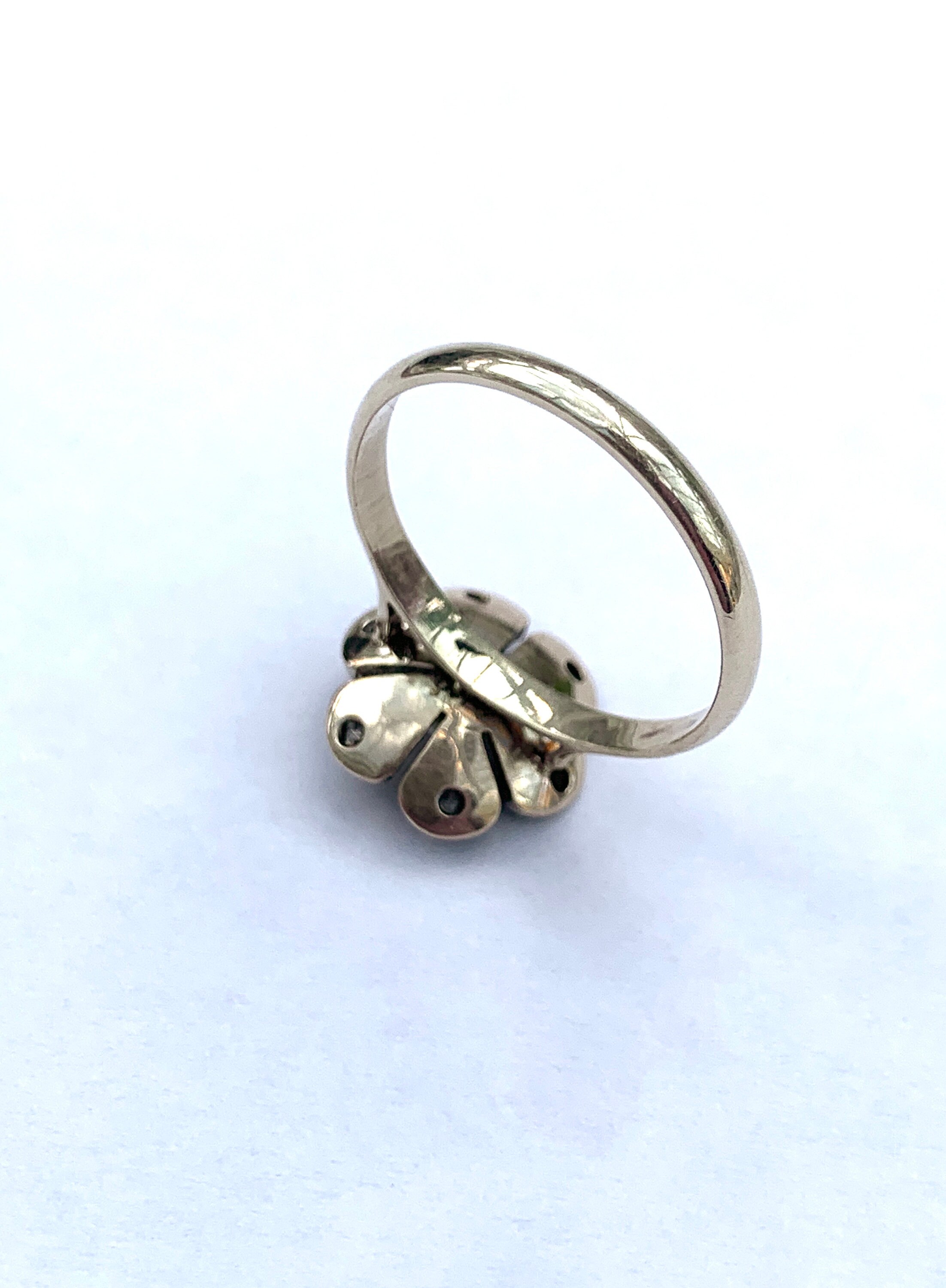 Antique Victorian Gold, Silver, Diamond & Pearl Daisy Flower Ring - Etsy