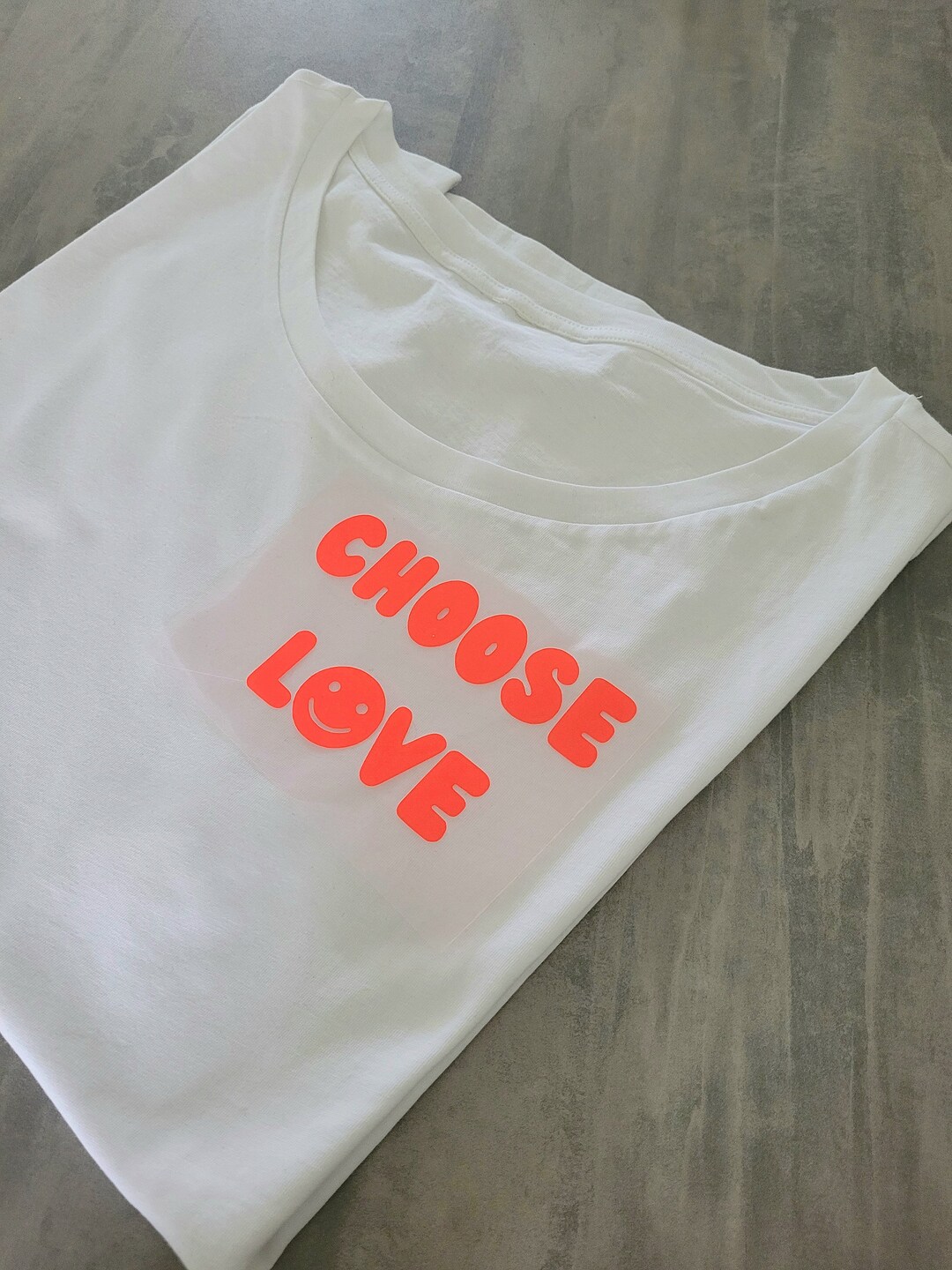 Smiley Aufbügler Choose Love / Patch / Plot / Bügelbild zum selbst ...