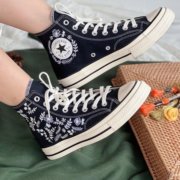 Floral Converse - Etsy
