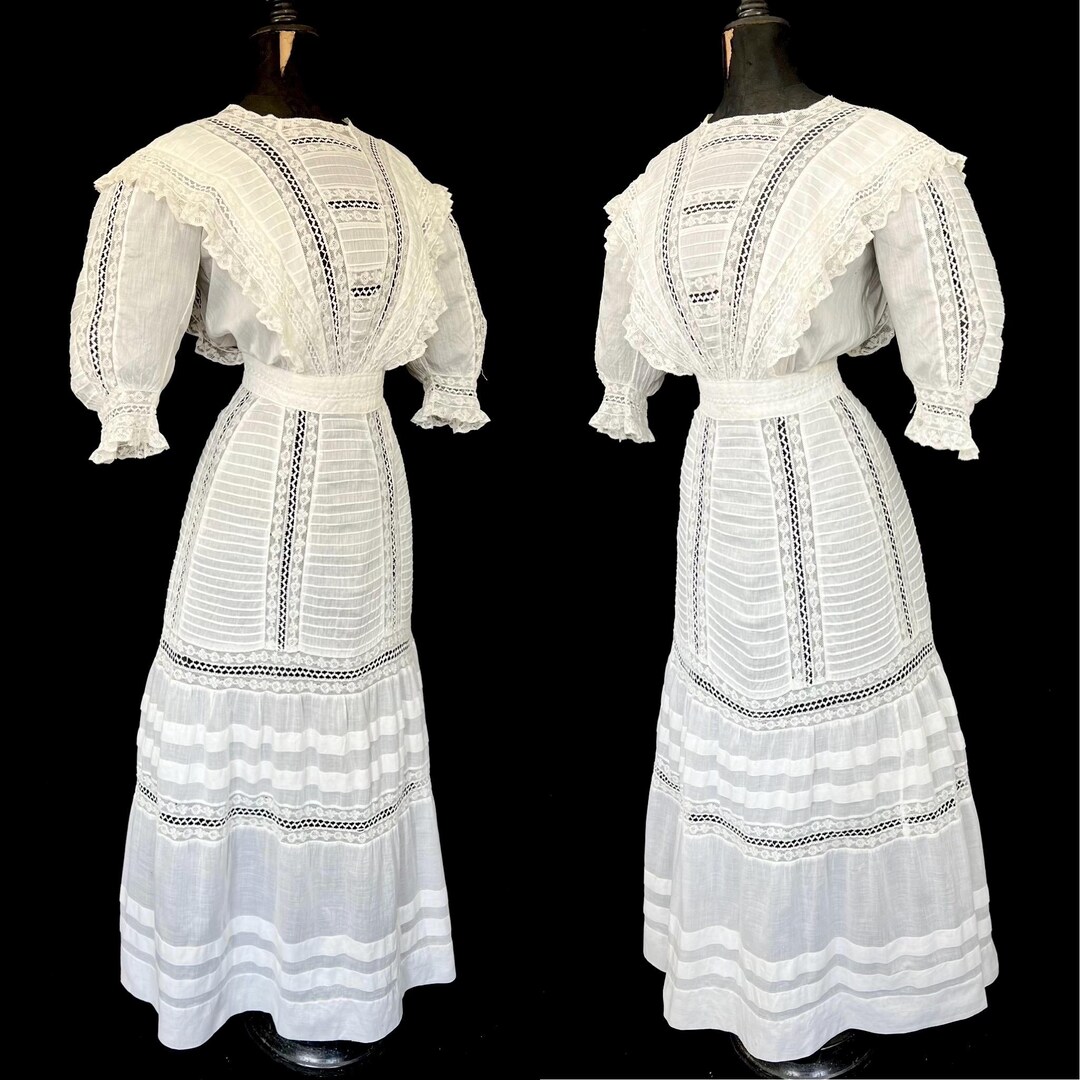 Antique Edwardian Summer Dress 1900s 1910s - Etsy