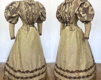 Exquisite Pre Victorian / Victorian Antique 1830s Floral Print Dress - Etsy