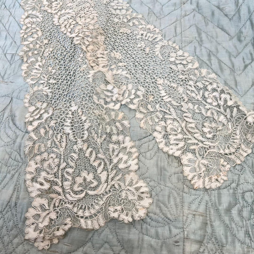 Antique Silk Lace Stole 19th Century - Etsy