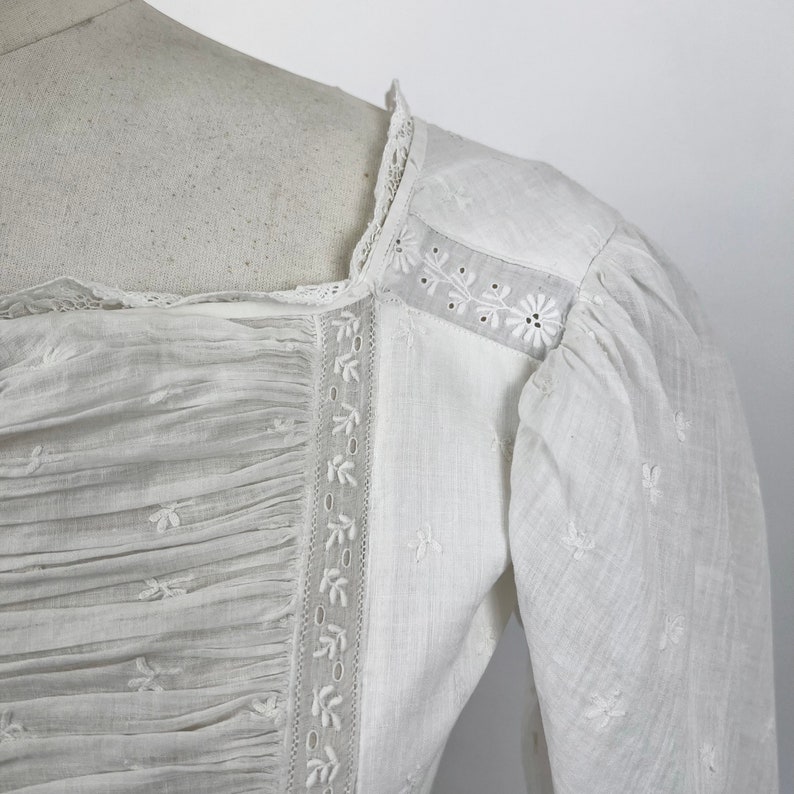 Antique Regency Dress Sprigged Muslin 1820s - Etsy