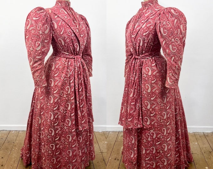 Antique Victorian Dress Wrapper 1890s - Etsy