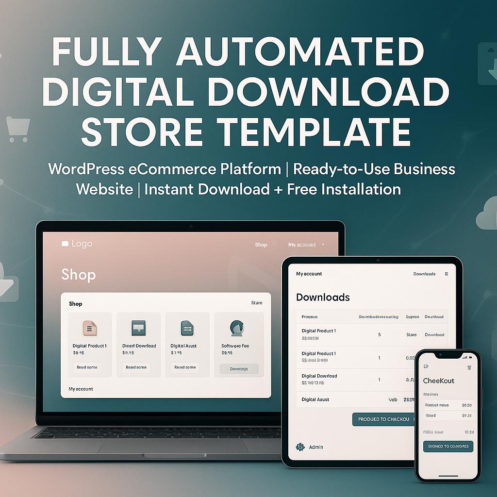 Digital Download Store Template: Wordpress Website With 600+ Products ...