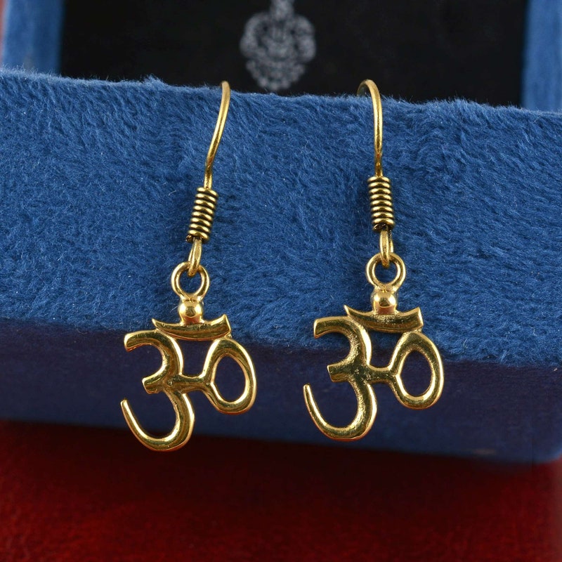 Om Earrings - Etsy