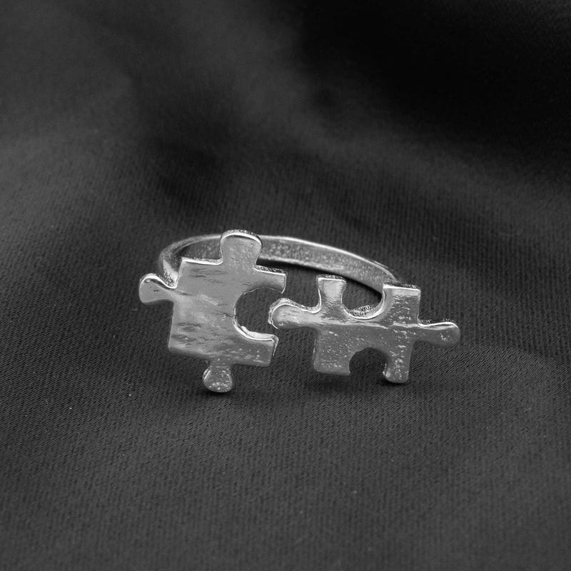 Silver Puzzle Ring - Etsy