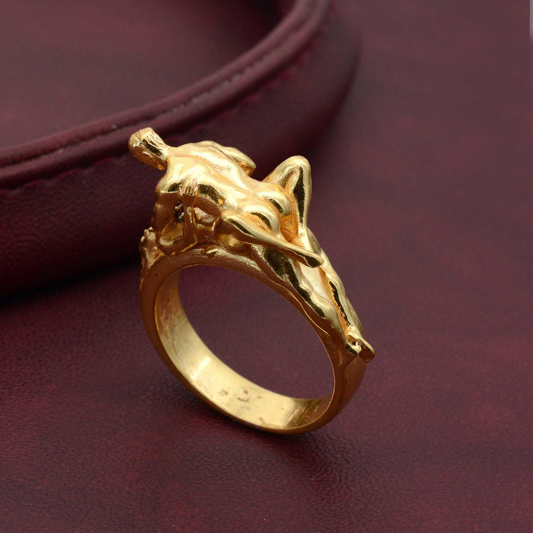 Sexy Rider Position Erotic Ring, Handcrafted Brass Kamasutra Jewelry ...