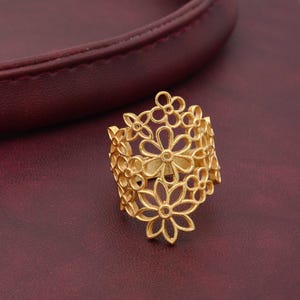 Ring for Women, Flower Ring, Filigree Ring, Valentine Gifts. - Etsy