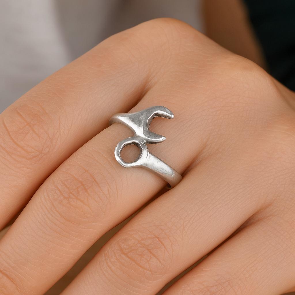 Sterling Silver Wrench Ring - Mechanic Tool Jewelry - Etsy