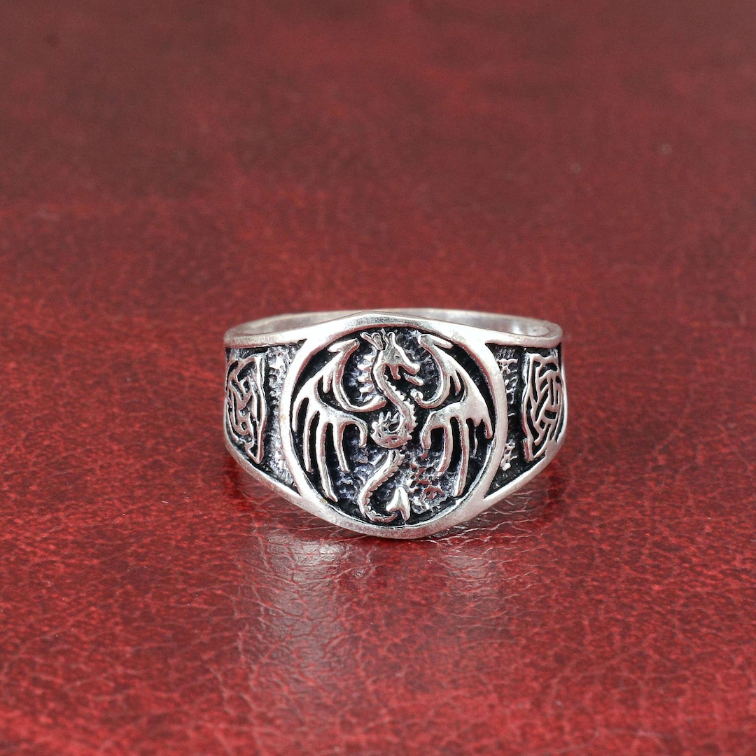 Crest Signet Ring, Family Rings, 925 Sterling Silver Signet Ring, Coat ...