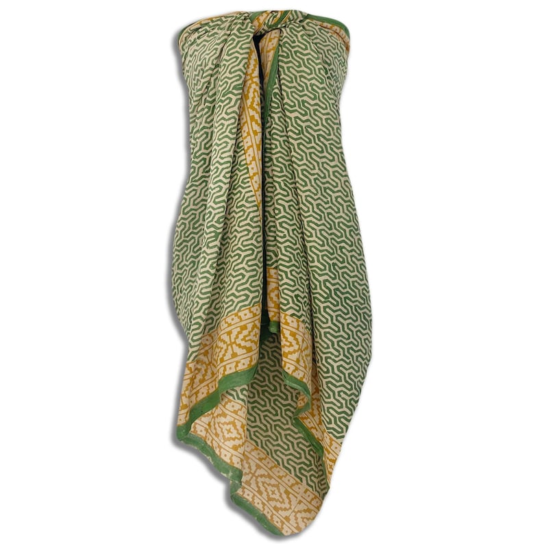 Cotton Sarong, Indian Hand Blockprint, Beach Wrap, Skirt, Pareo, Shawl ...