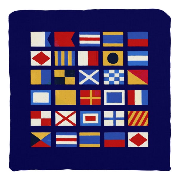 Nautical Flag Pillow - Etsy