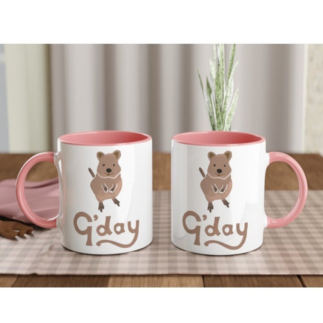 Quokka Mug - Rottnest Quokka Gift White 11oz Ceramic Mug With Color ...