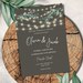 Editable Fairy Lights, Wedding Invitation Bundles, Custom Invitation ...