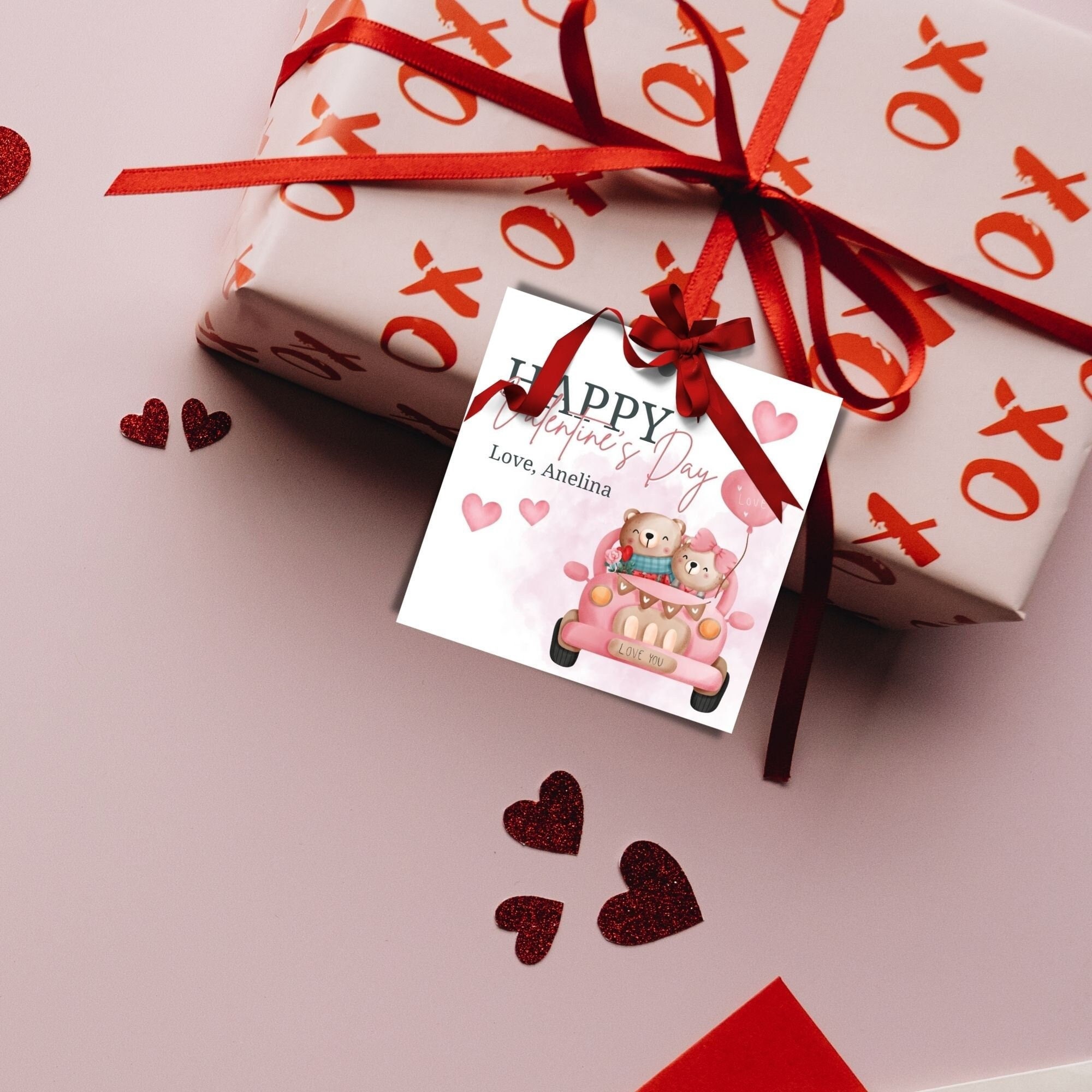 Editable Valentine's Day Tag, Printable Box of Chocolate Gift Tag ...