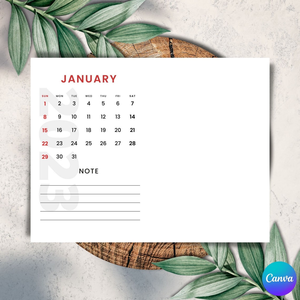 Editable 2023 Calendar Template, Printable 2023 Calendar With Holidays ...