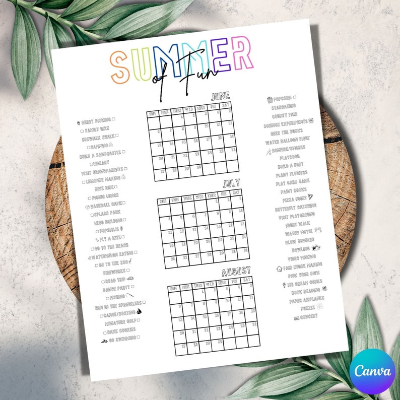 Printable Summer Countdown Poster, Summer Countdown, Editable Summer ...
