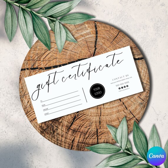 Editable Coupon Template Gift Certificate Template Add Your | Etsy