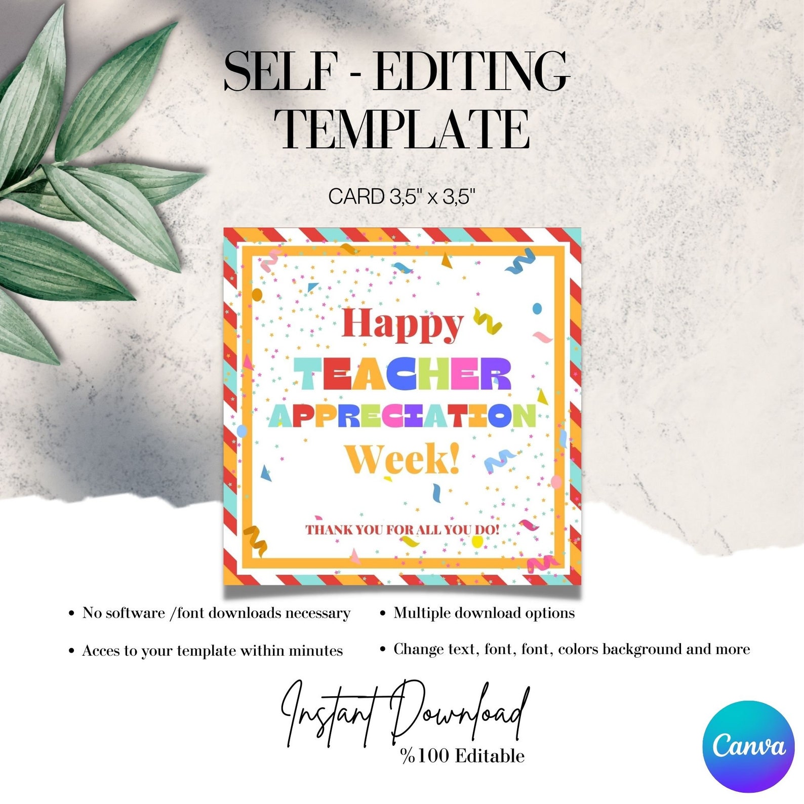 Printable Teacher Appreciation Gift Tag, Teacher Staff Appreciation ...