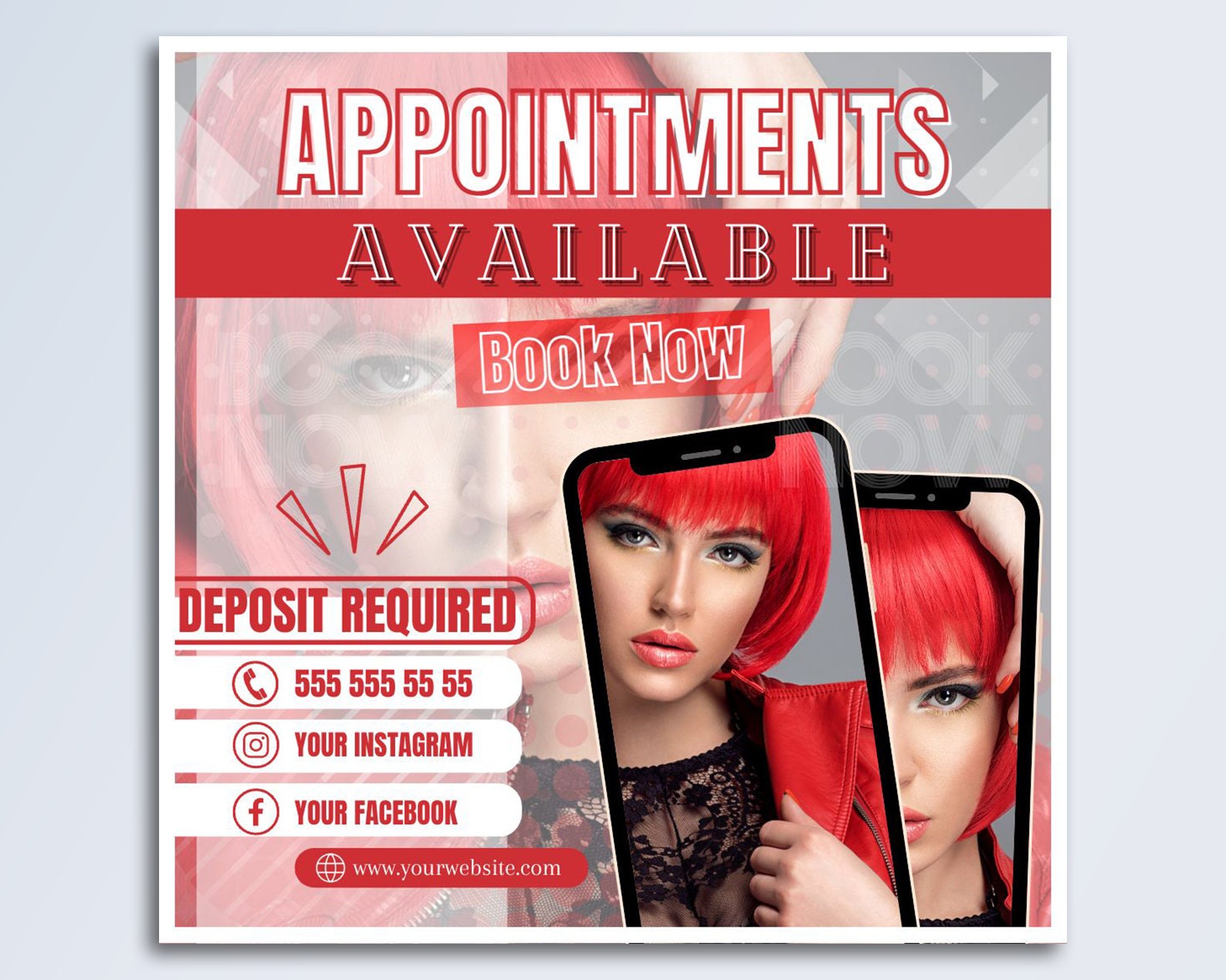 Custom Editable Flyer Design Social Media Flyer Business - Etsy