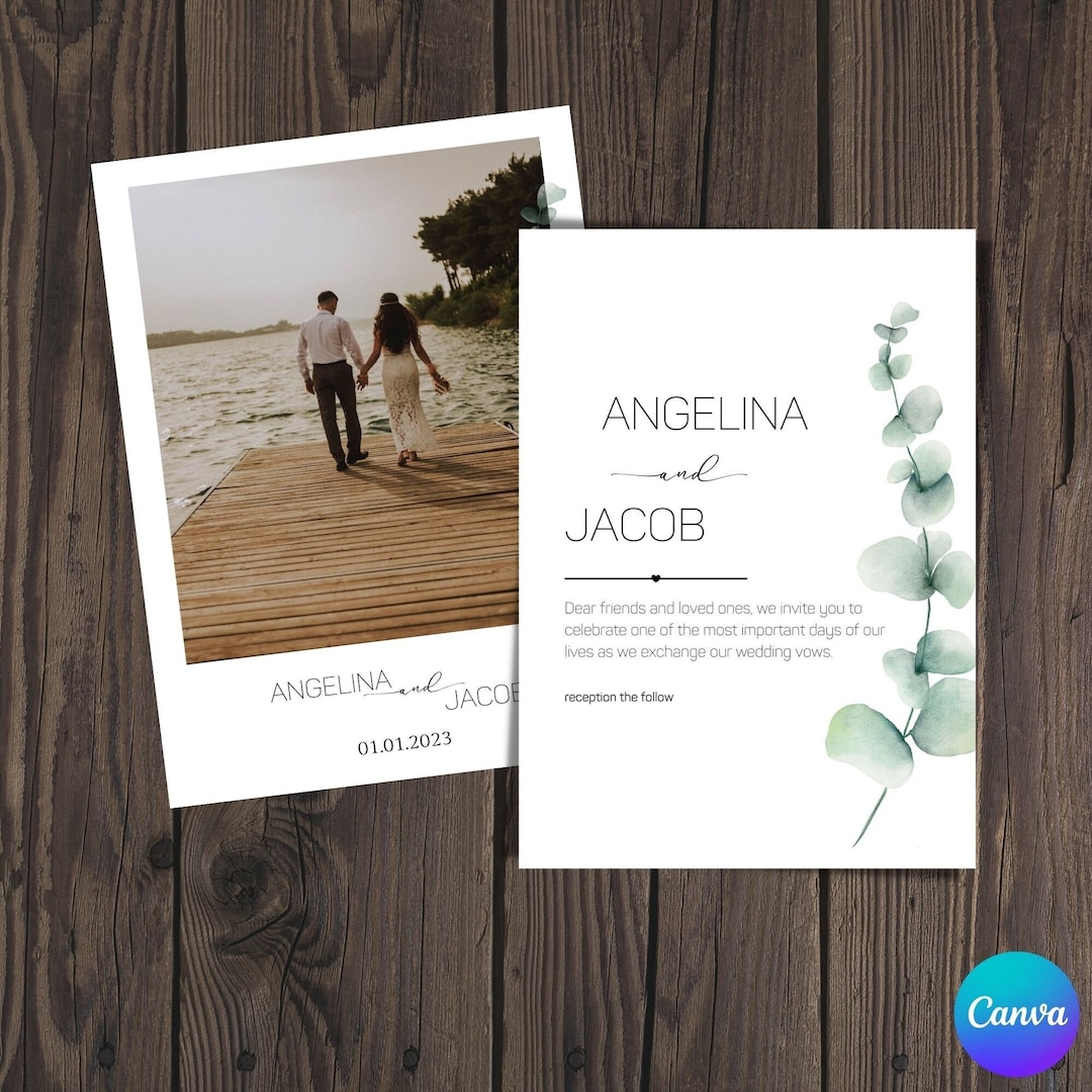 Editable Wedding Invitation Template, Printable Wedding Invite Simple ...