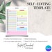 Editable Weekly Schedule Template, Printable Routine, Custom Daily ...