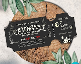 Halloween Carnival Invite - Etsy