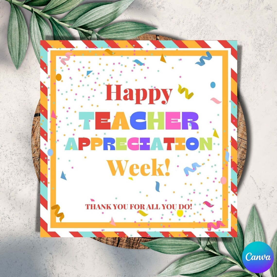 Printable Teacher Appreciation Gift Tag, Teacher Staff Appreciation ...