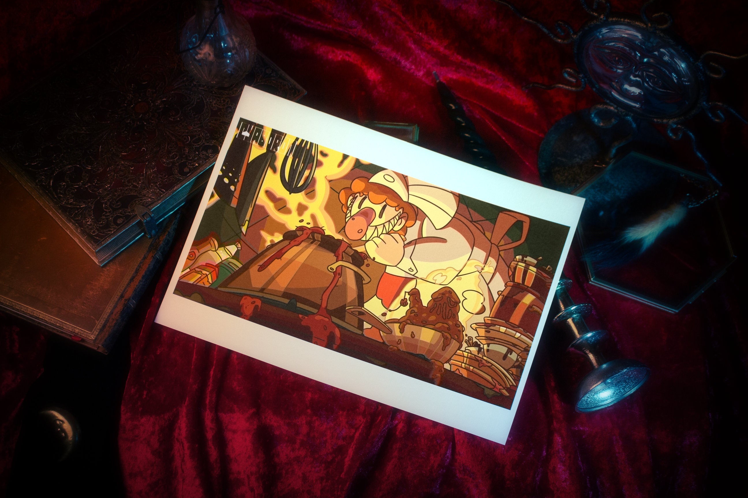 Cyaboron Art Prints Robot Chicken, Demon, Lab Chickens, Orphanage Group ...