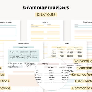 Language Learning Notebook - Complete Study Pack - Printable Tracker ...