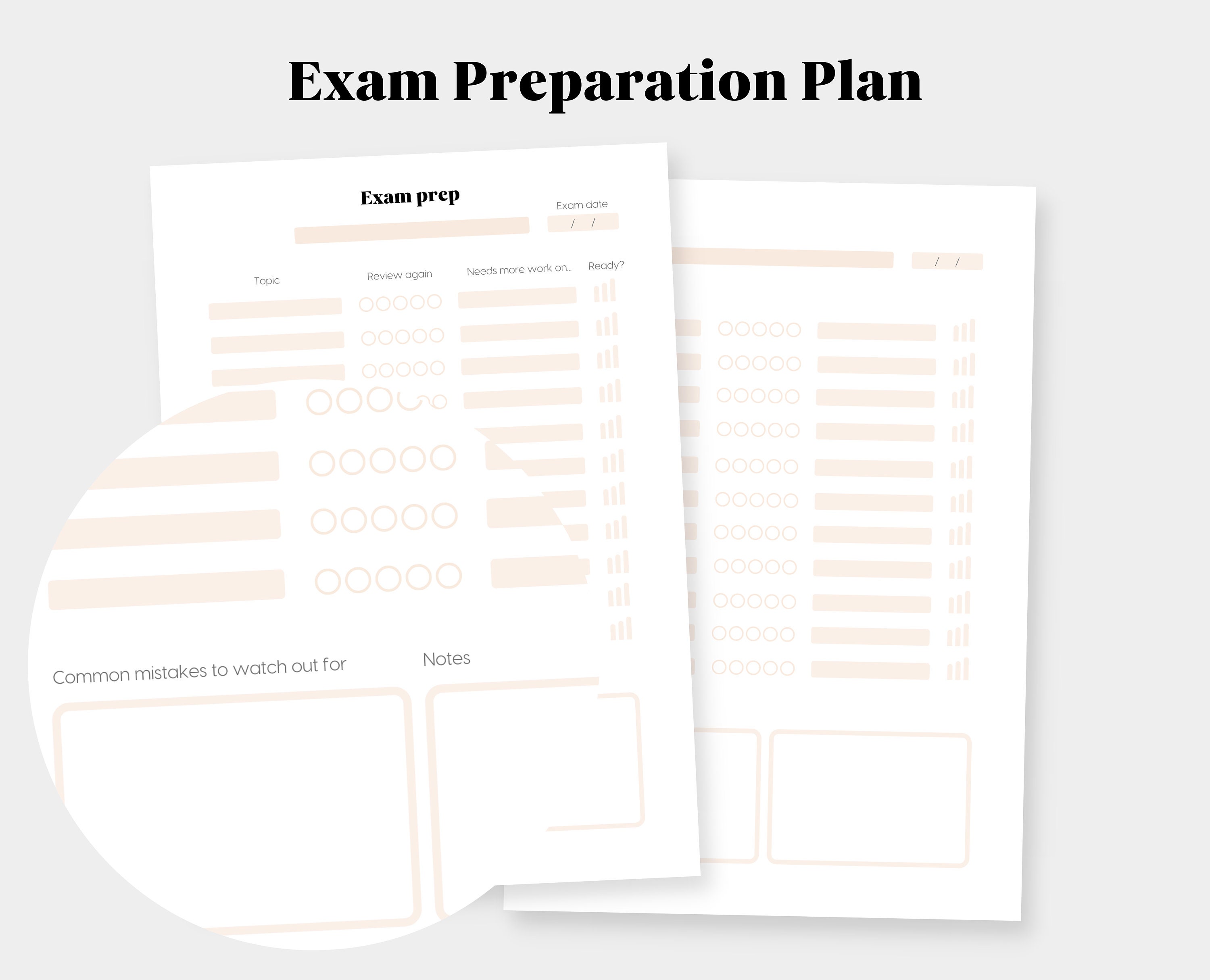 Language Study Planner - PDF Printable Notebook Tracker - Etsy