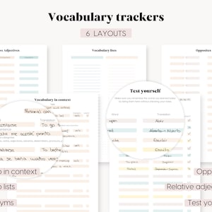 Language Learning Notebook - Complete Study Pack - Printable Tracker ...