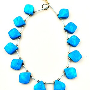 96.00 carat firoza briolette fancy shape necklace, amazing making ...