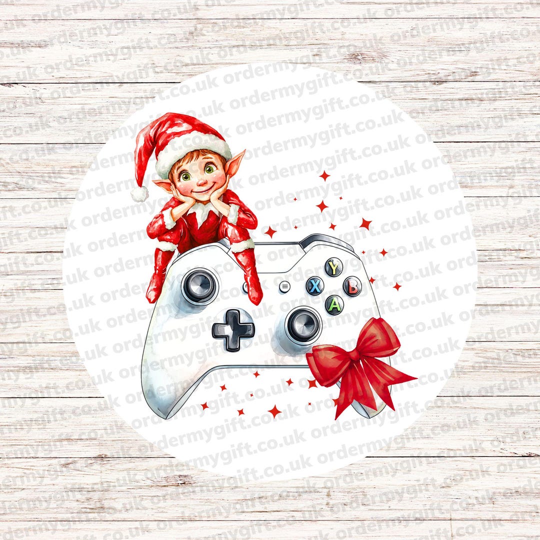24x Elf Gamer Christmas Inspired Stickers for Sweet Cones Bags - Etsy