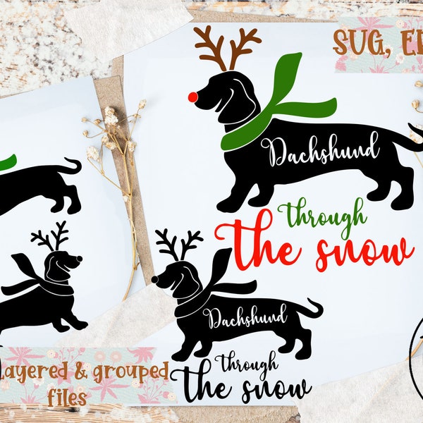 Dachshund Through the Snow - Etsy