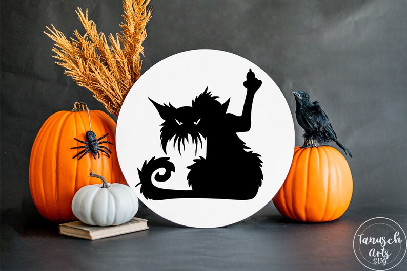 Angry Black Cat SVG Bundle Grumpy and Scared Car Rear Window - Etsy