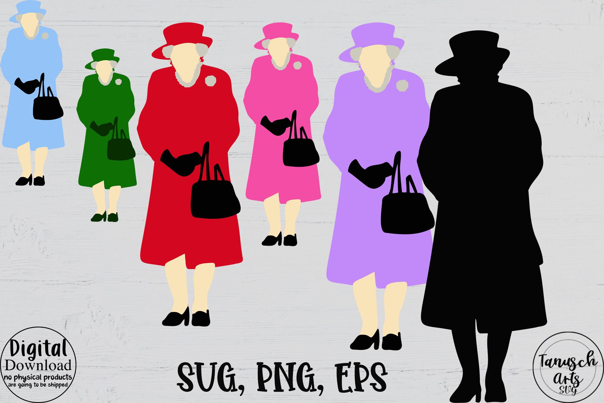 Queen Elizabeth 2 SVG Bundle 1926 2022 RIP Layered and Silhouette Cut ...