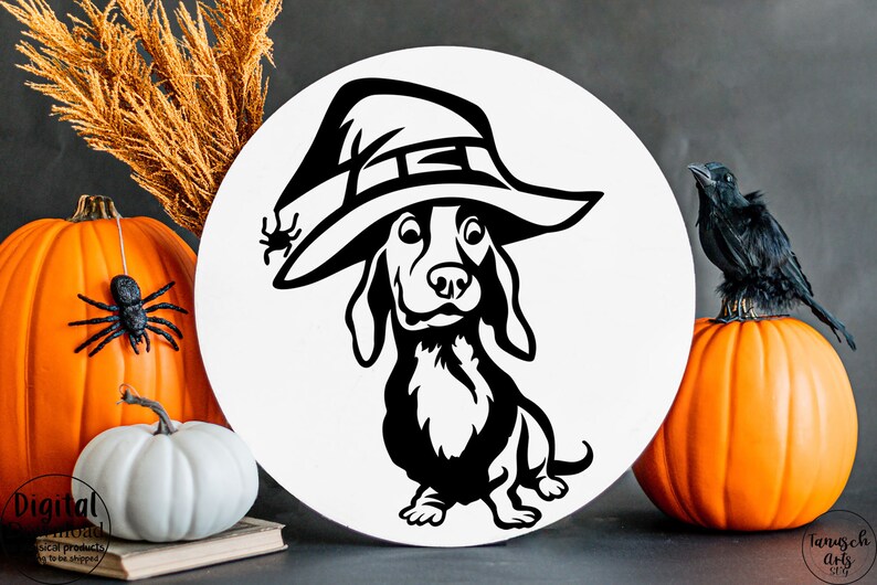 Dachshund Halloweenie SVG Bundle Halloween Witch Hat Dog Cut - Etsy
