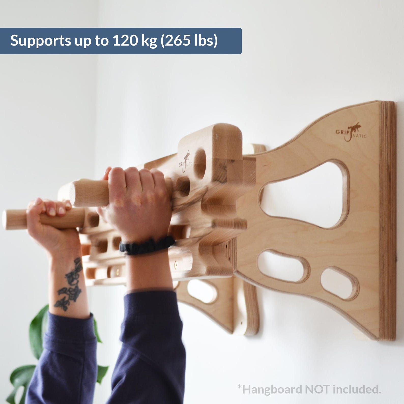 Hangboard Holder - Waveline WOOD Console – Mount Hangboard Anywhere ...