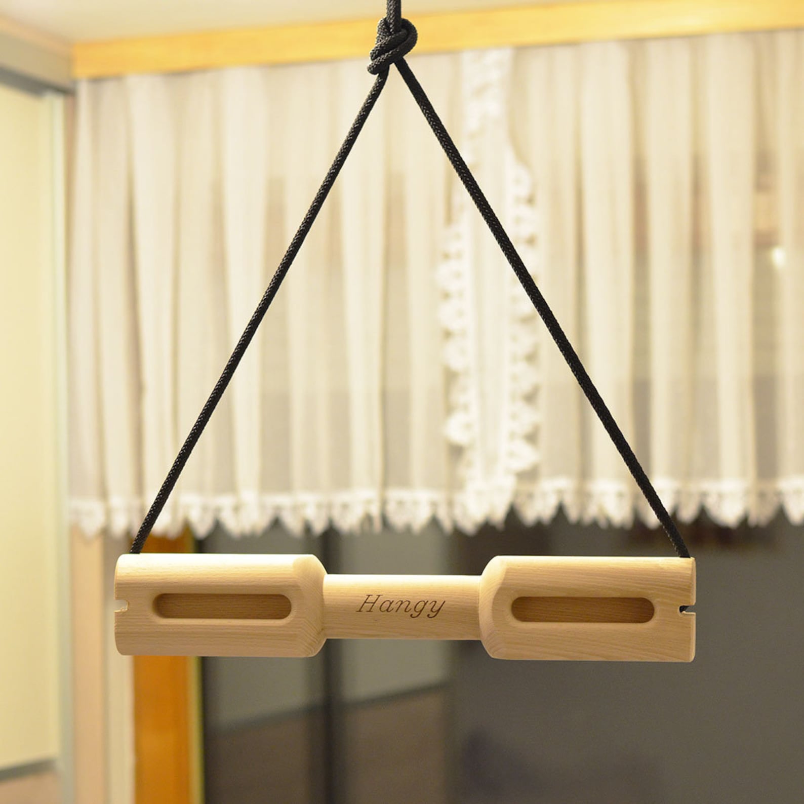 Mobile Hangboard Hangy for Warm-up or Home Workout, Wooden Hangboard ...