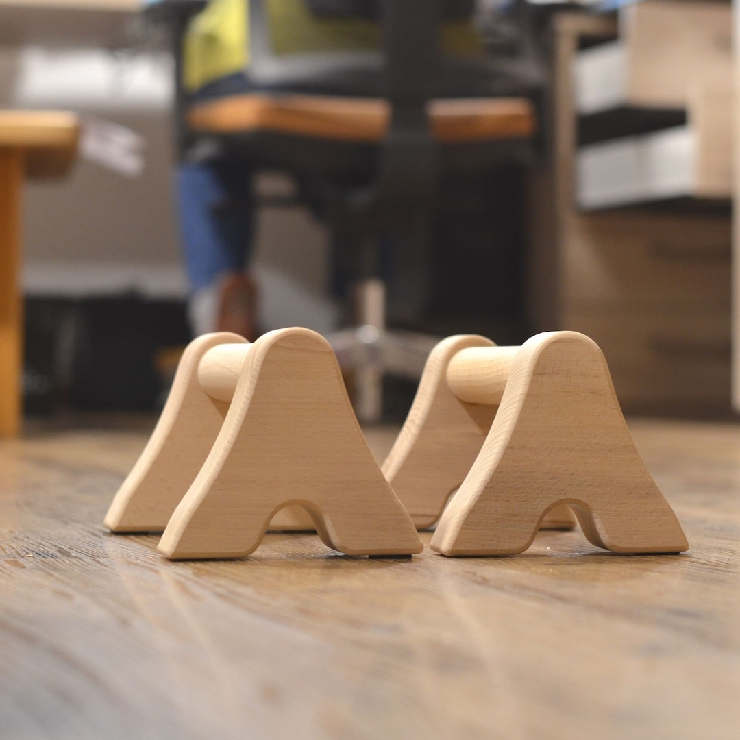 Push up Parallettes, Wooden Parallettes for Home Workout and ...