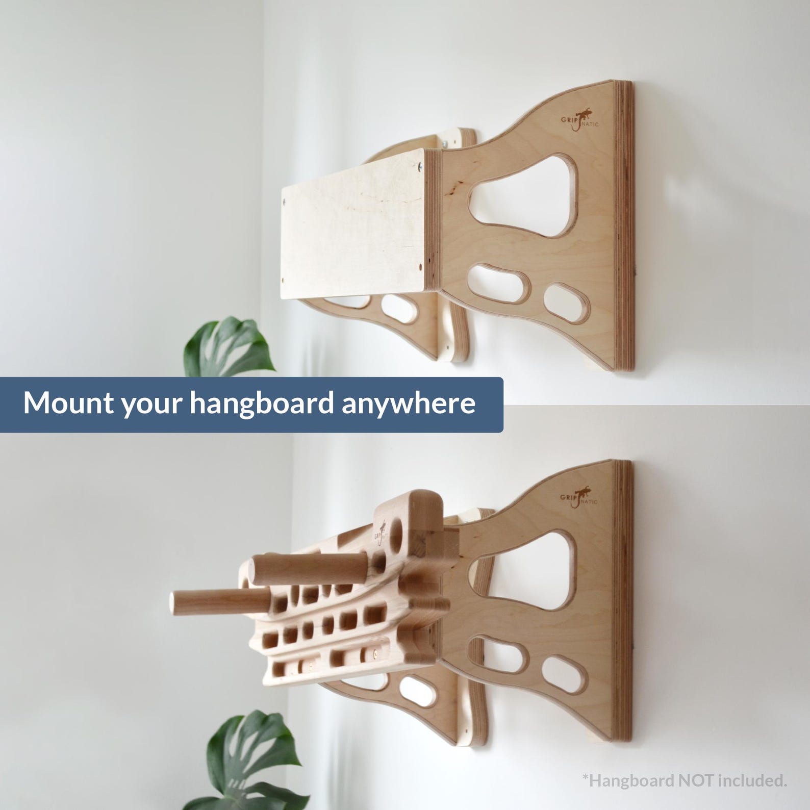 Hangboard Holder - Waveline WOOD Console – Mount Hangboard Anywhere ...