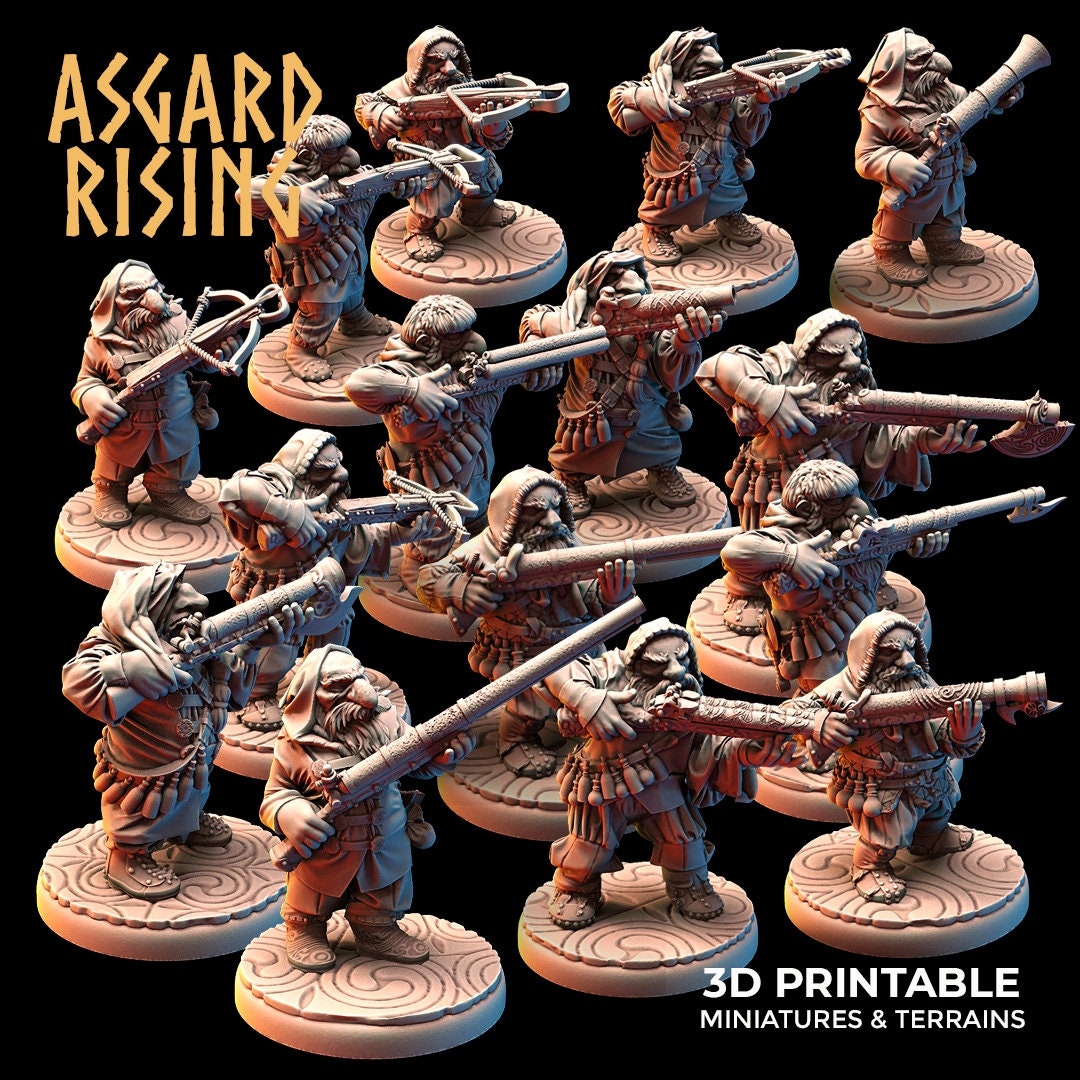 Dwarf Rifle Cloth Hood Armor big Warband Design by Asgard - Etsy