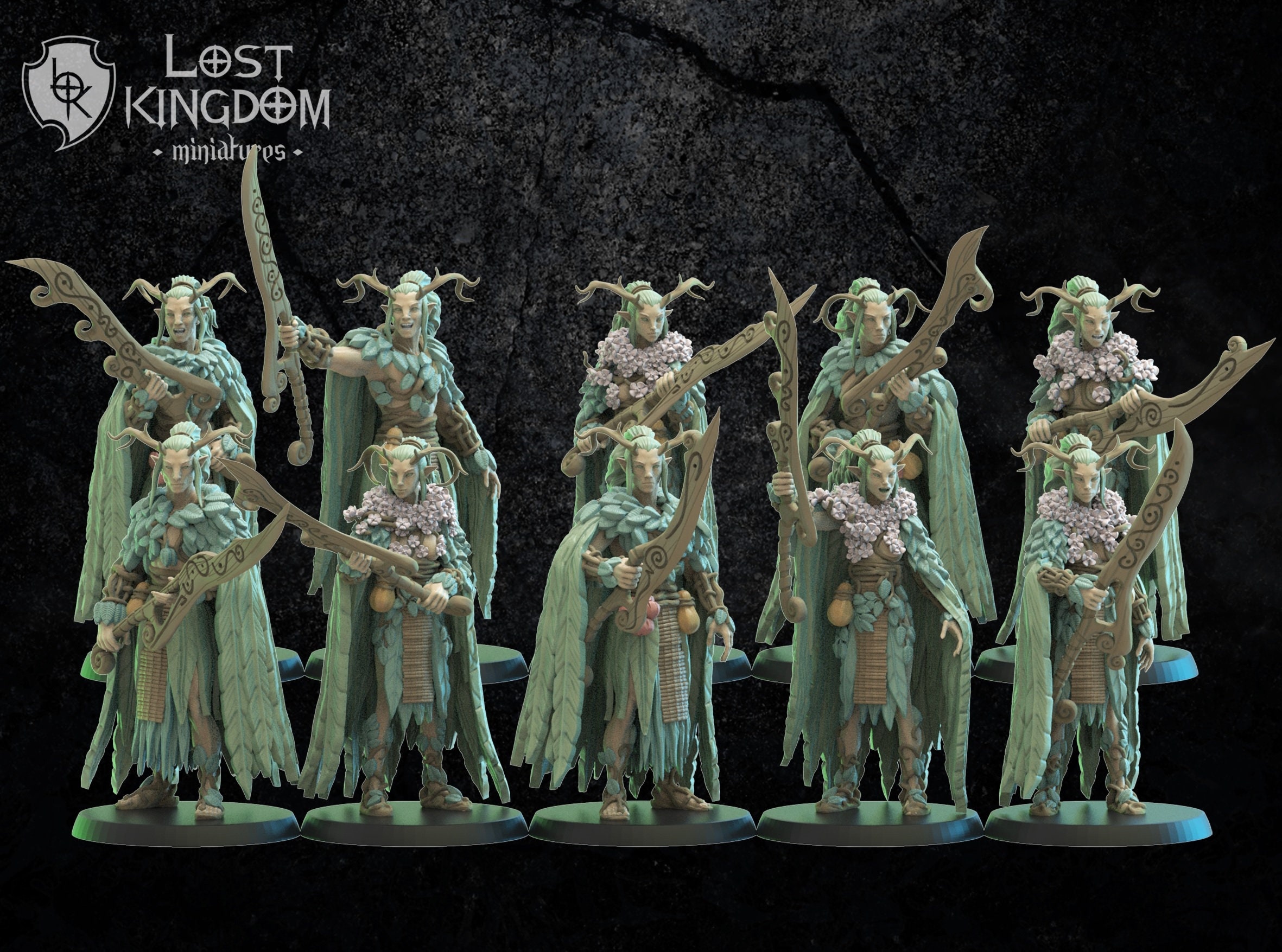 Femetsu Mugen Guard Wood Elves-mori Elves Fantasy tabletop-oldhammer ...