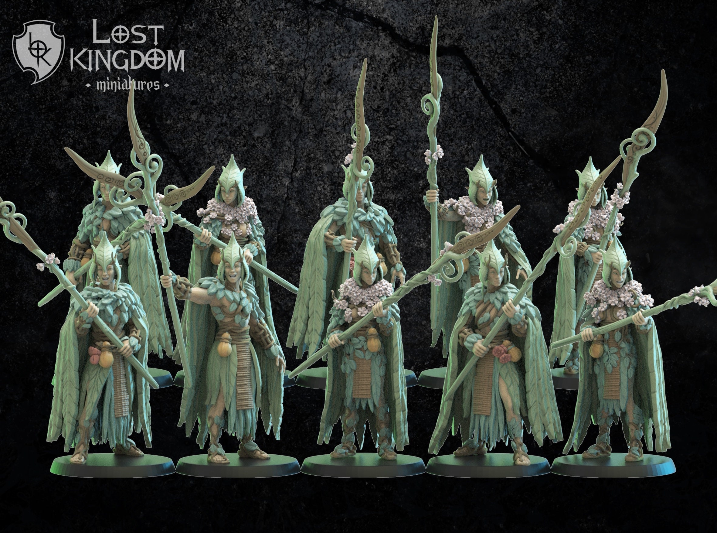 Femetsu Mugen Guard Wood Elves-mori Elves Fantasy tabletop-oldhammer ...
