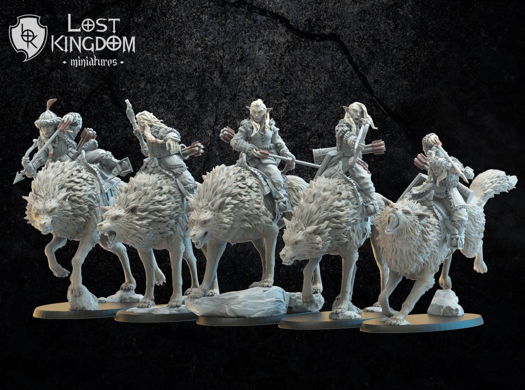 Magmhôrin Steppe Riders on Direwolf Infernal Chaos Dwarfs-dark Elves ...
